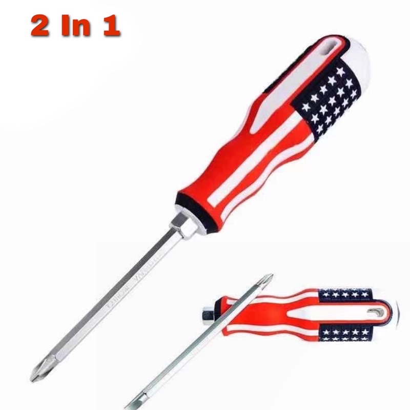 Jual Obeng amerika 2 in 1 Obeng plus minus | Shopee Indonesia