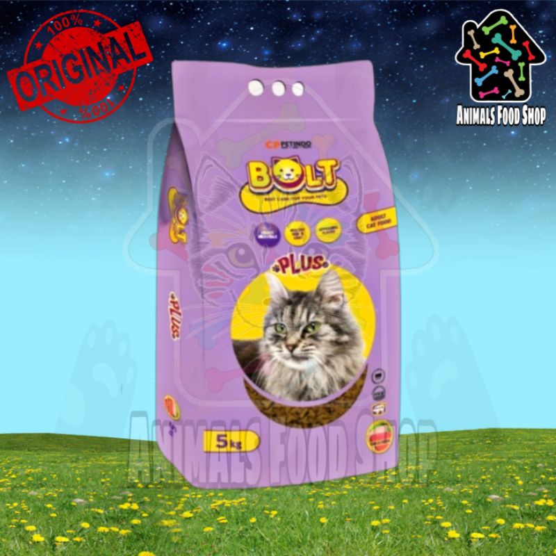 Jual BOLT Plus 5Kg Adult NEW Cat Food Bolt Plus TUNA & CHICKEN ...