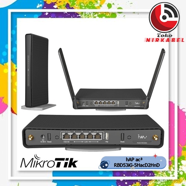 Jual MikroTik hAP ac 3 RBD53iG-5HacD2HnD | RBD53iG 5HacD2HnD | Shopee ...