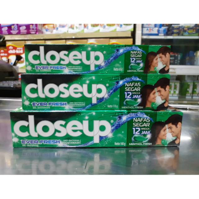 Closeup Ever Menthol Fresh 65g, 110g, 160g | Shopee Indonesia