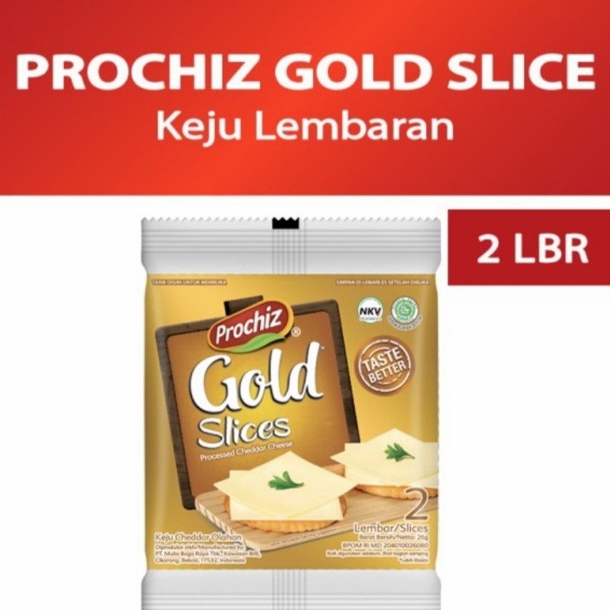Jual Prochiz Gold Slices isi 2 lembar 12 lembar 5 lembar / Keju Slice ...