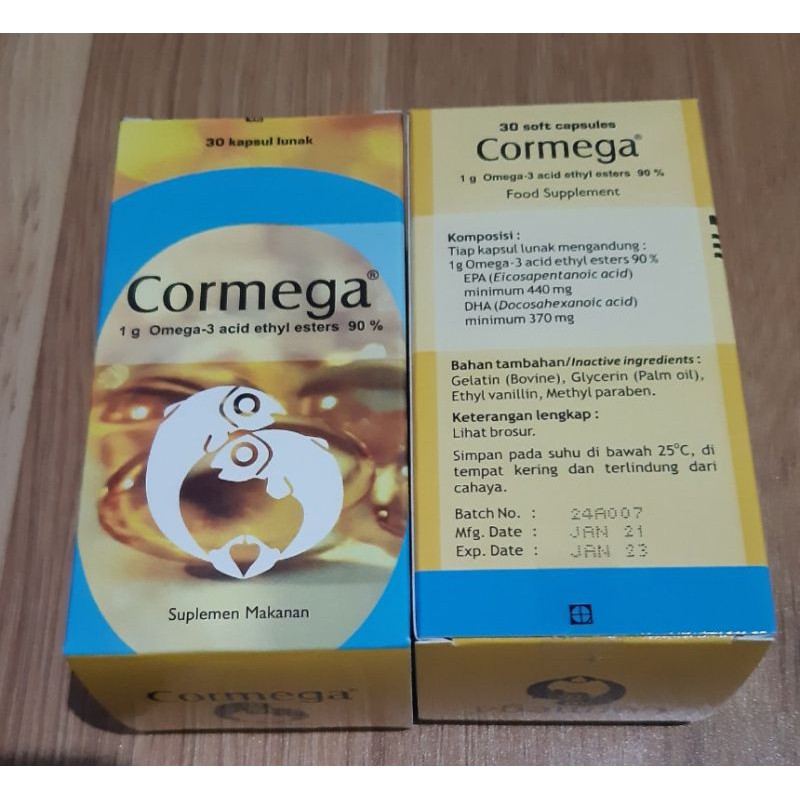 Jual cormega dha 440 epa 370 original | Shopee Indonesia