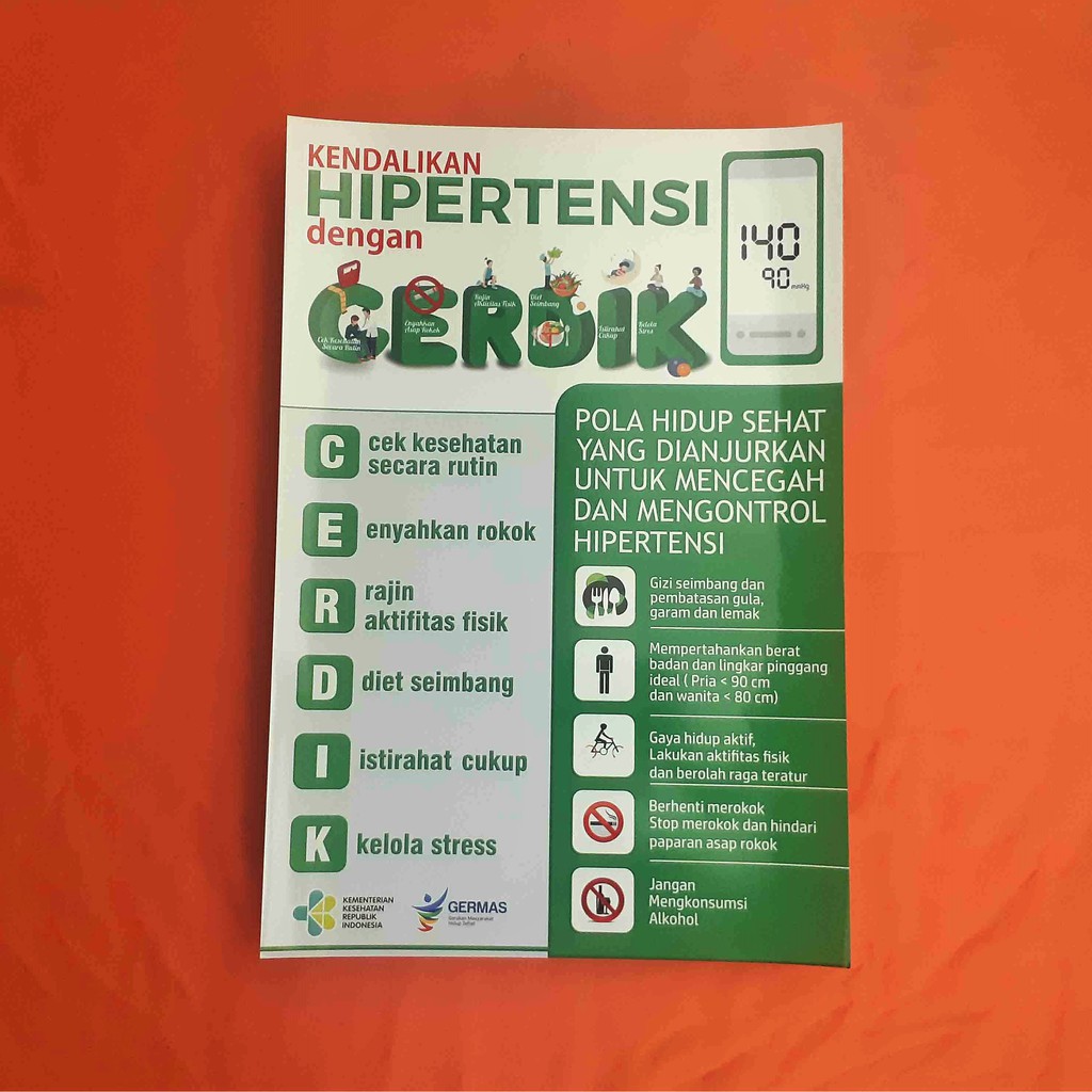 Jual Poster Versi B : Poster Hipertensi, Poster Kendalikan Hipertensi ...