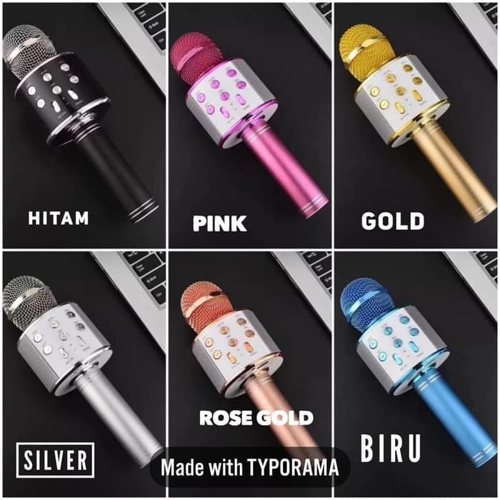 Jual Microphone Wireless Wster WS858 Speaker Karaoke Mic Smule Bluetooth _art | Shopee Indonesia