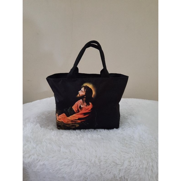 Jual tas tote bag wanita souvenir rohani TUHAN YESUS BERDOA | Shopee ...