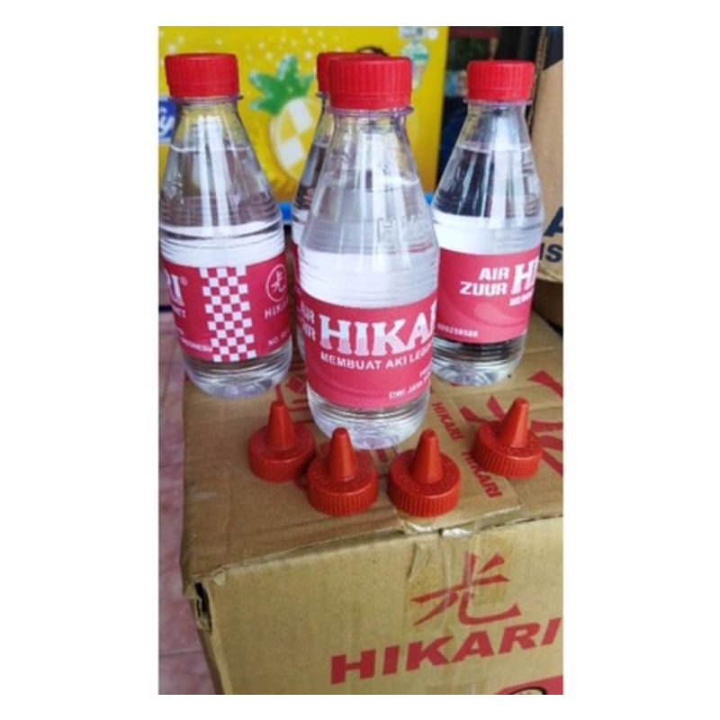 Jual AIR ZUUR 400ML BTL KECIL MREK HIKARI WATER ACCU 400CC ISI ULANG ...
