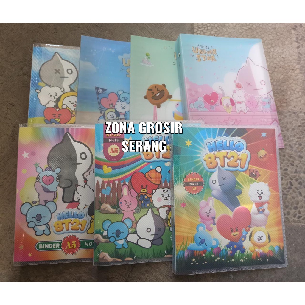 Jual BUKU Binder BTS ukuran A5 / Map file Bts 20 Lubang BINDER BT21 ...