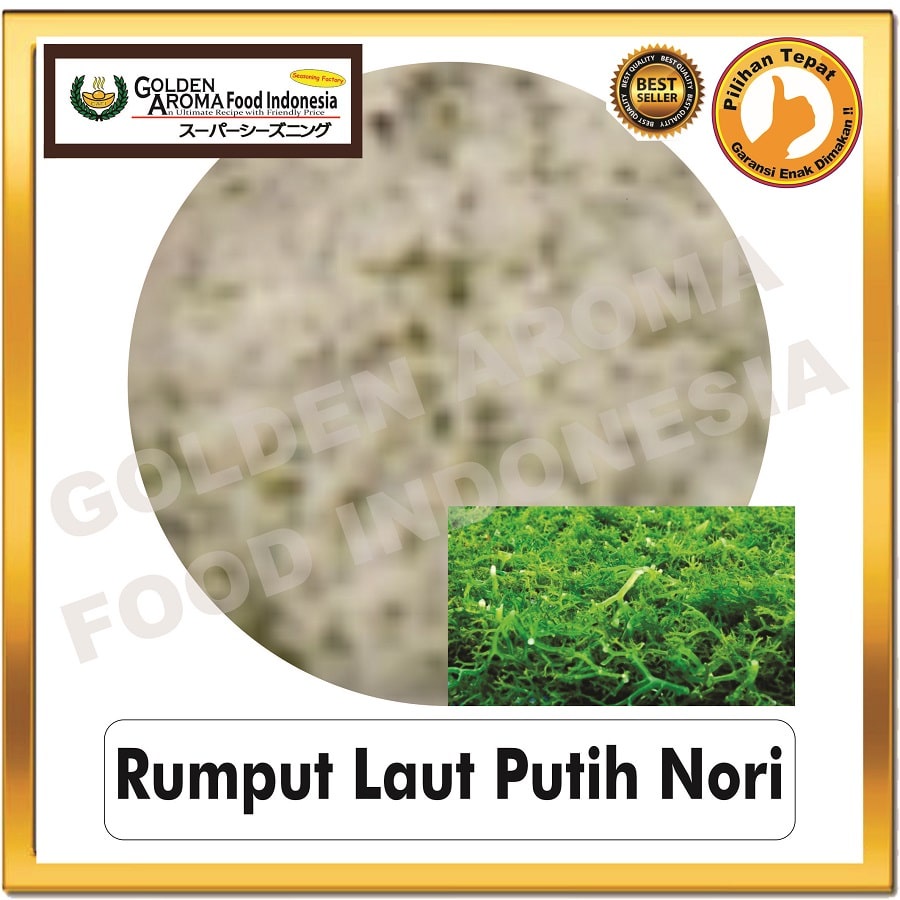 Jual Bumbu Tabur Rasa Seaweed Rumput Laut Putih Nori 1 Kg Bubuk Seaweed ...