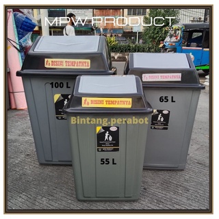 Jual MPW PRODUCT - Tempat Sampah MPW Abu Silver 5L 10L 15L 20L 42L 65L 100L / Tong Sampah ...