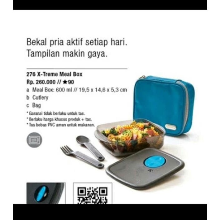 Jual Extream mealbox Lunch set tempat bekal makan Tupperware | Shopee ...