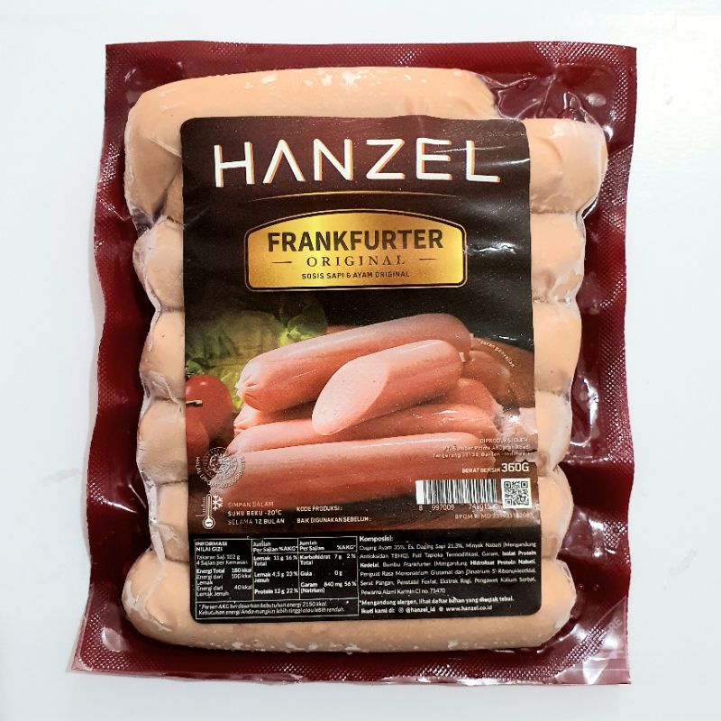 Jual Hanzel Sosis Sapi Original Frankfurter 360g | Shopee Indonesia