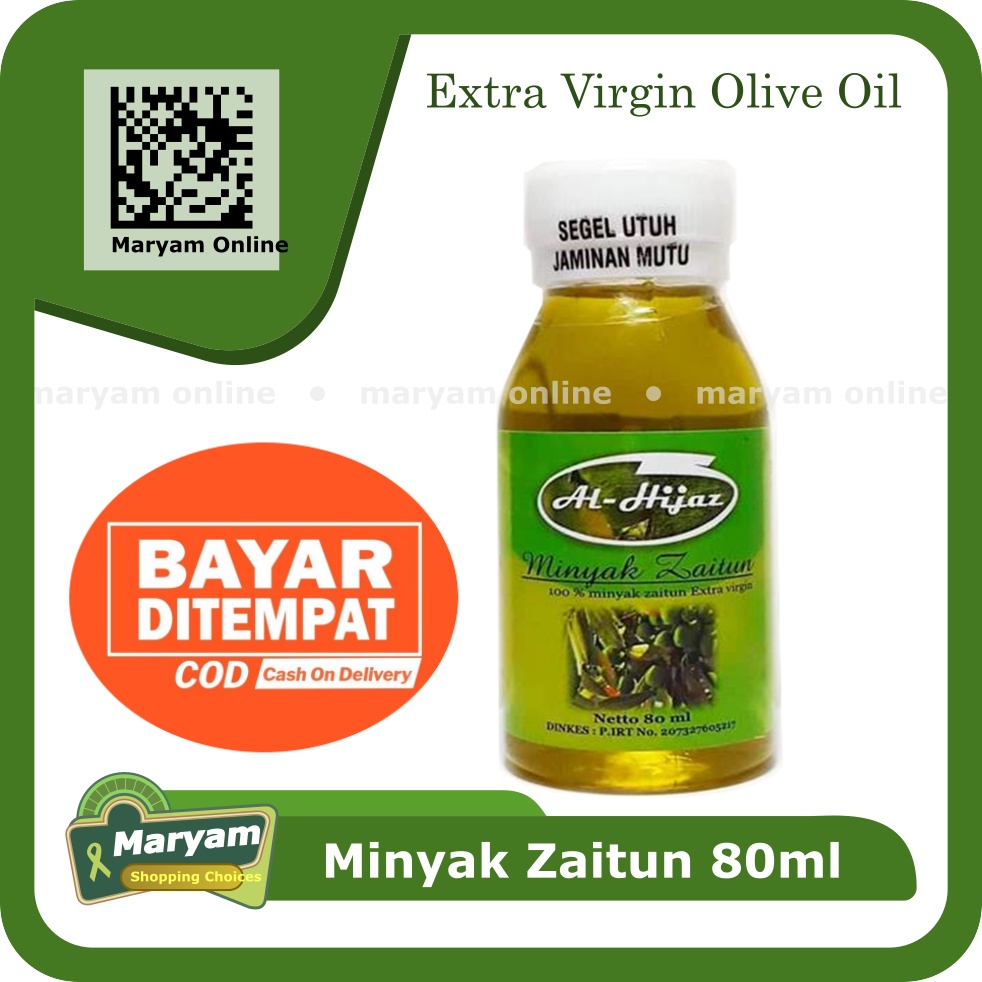 Jual Minyak Zaitun Extra Virgin Olive Oil 80 ml Al Hijaz | Shopee Indonesia