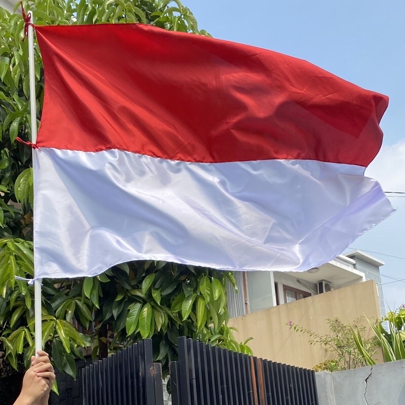 Jual Bendera kain Merah putih Uk 70 x 110 cm | Shopee Indonesia
