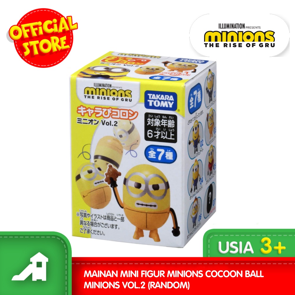 Jual Mainan Mini Figur Minions Cocoon Ball Minions Vol.2 (Random ...