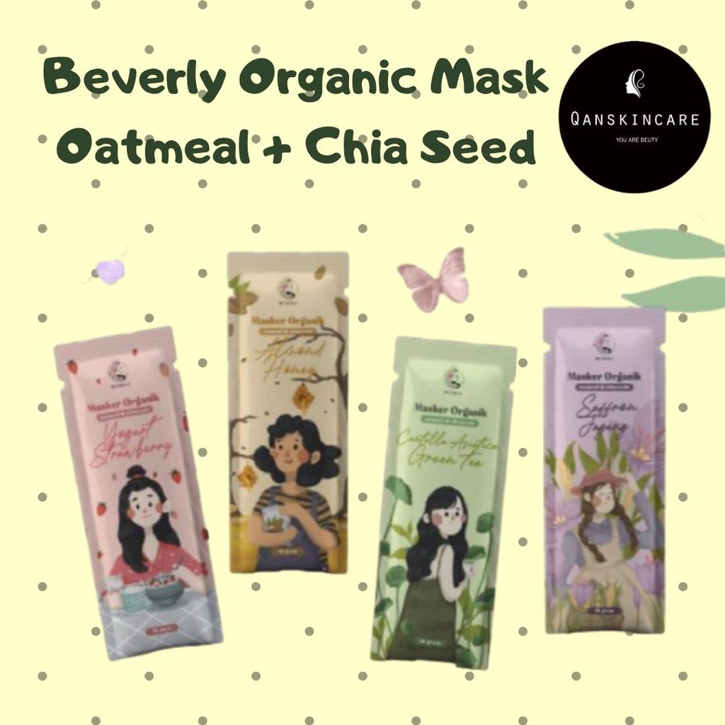 Jual [RESELLER RESMI] Masker Organik Oatmeal + Chia Seed by Beverly ...