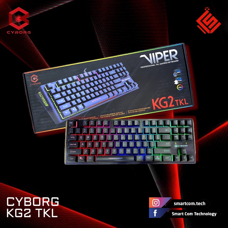 Jual Keyboard Gaming Cyborg KG2 Viper | Shopee Indonesia