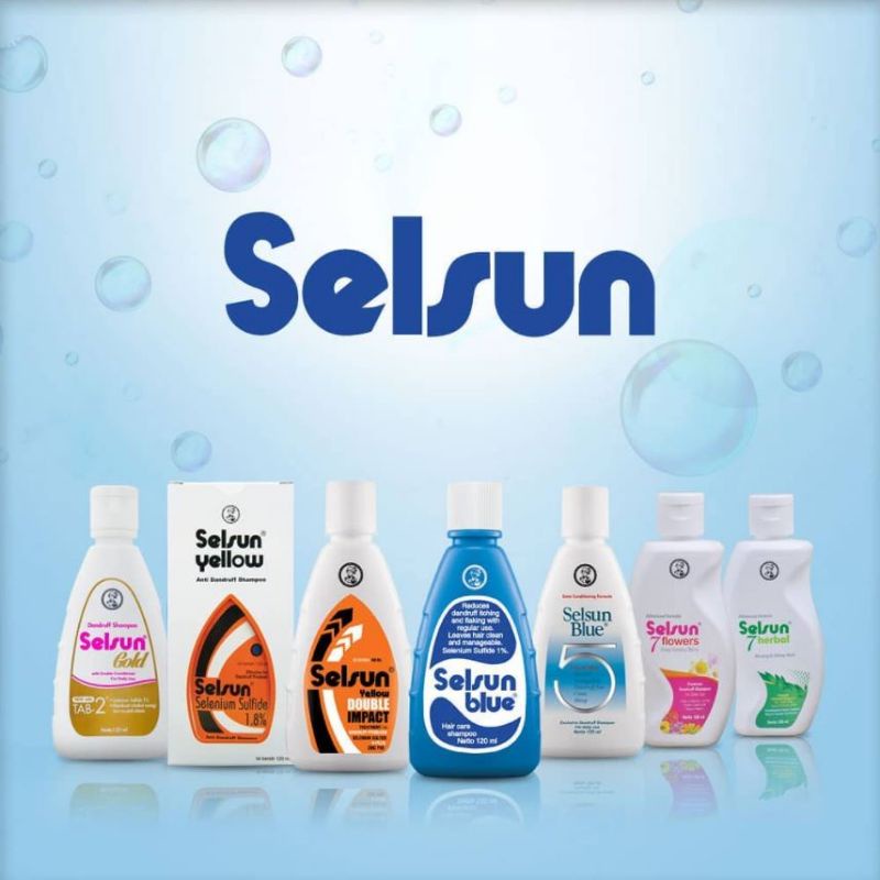 Jual SELSUN SHAMPOO ANTI KETOMBE 120 ML | 60 ML | GOLD | DOUBLE IMPACT ...
