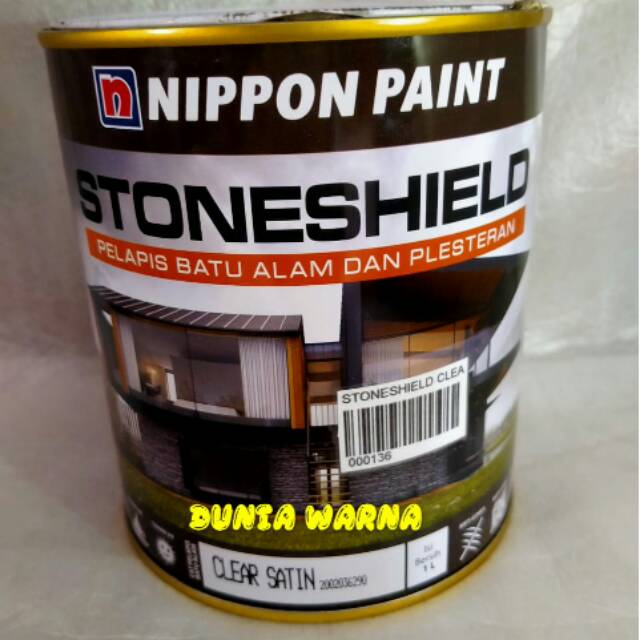 Jual Stoneshield cat batu alam clear satin, dan black gloss 1lt ...