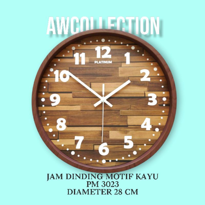 Jual Jam Dinding Model Kayu / Dekorasi Dinding / 28 cm dan 24 cm / Jam ...
