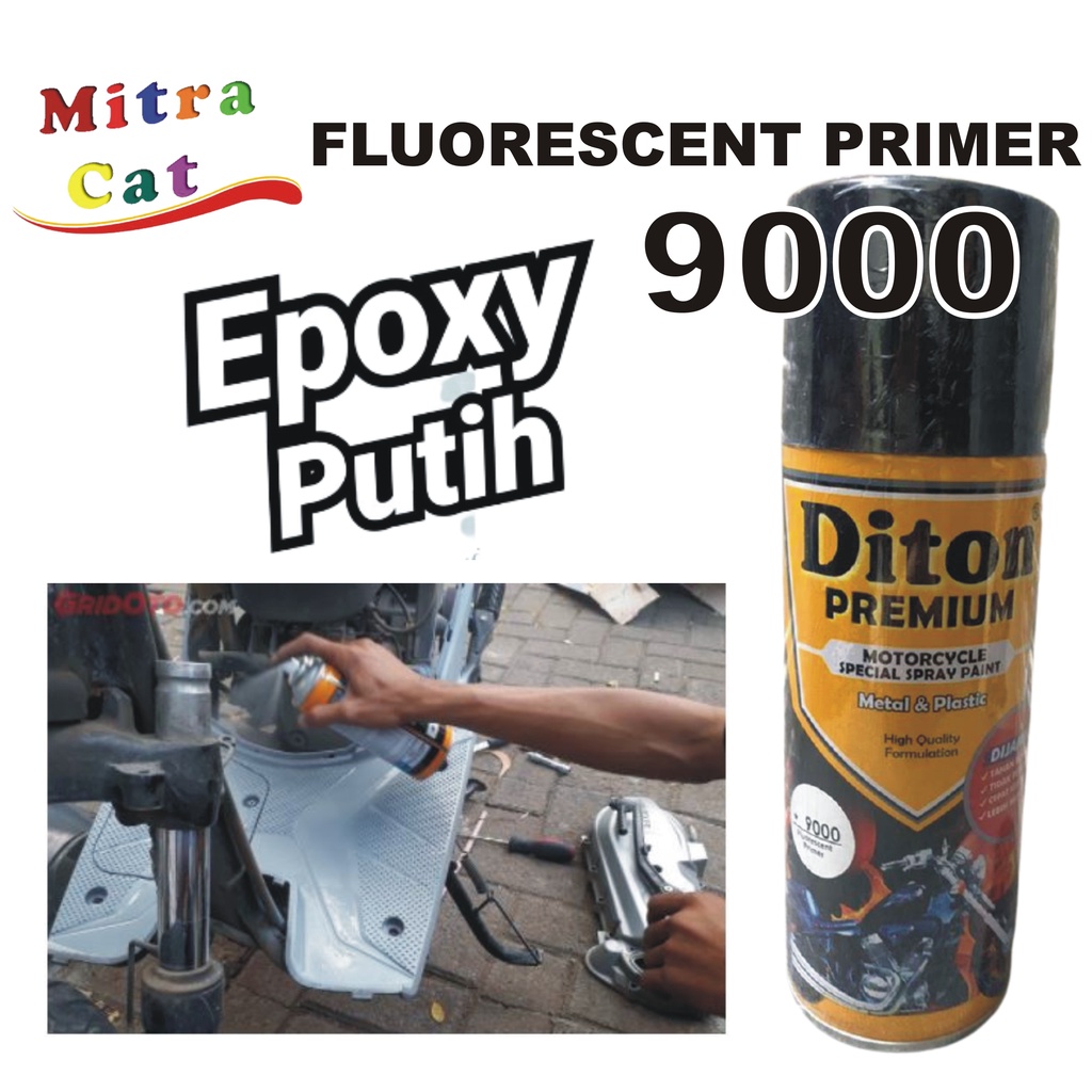 Jual Pilok Diton Premium Fluorescent Primer 9000 Epoxy Putih Epoksi ...