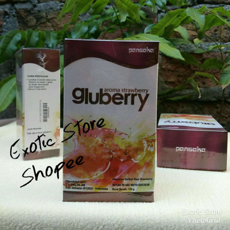 Jual New Gluberry Collagen Pemutih kulit Pansaka Indonesia|Shopee Indonesia