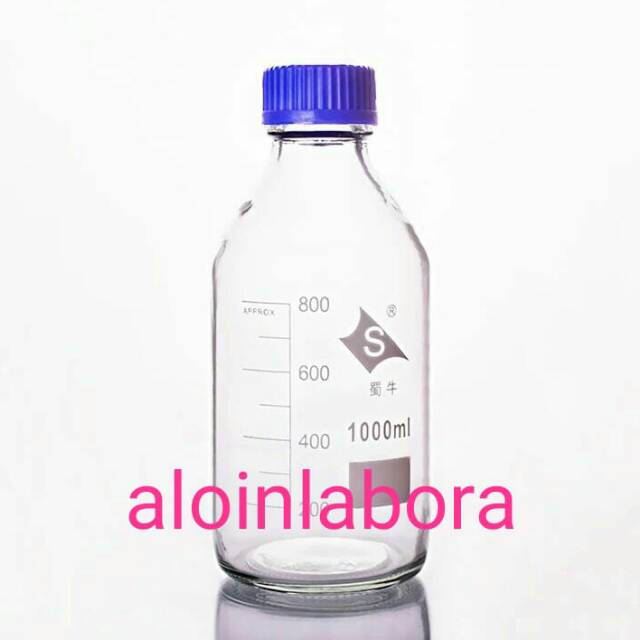 Jual Botol Sampel Bening 1000 ml RRC / Botol Reagen 1000 ml | Shopee Indonesia