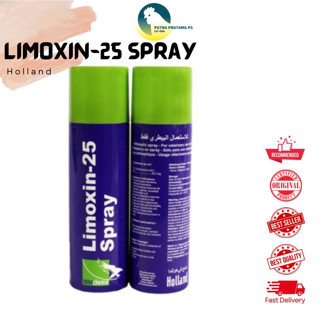Jual LIMOXIN-25 SPRAY Untuk Luka dan Mencegah Infeksi Kulit | Shopee ...