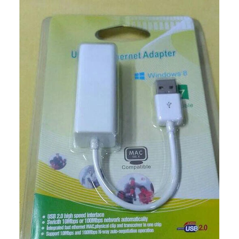 Jual USB To LAN kabel converter external eternet connector adapter ...