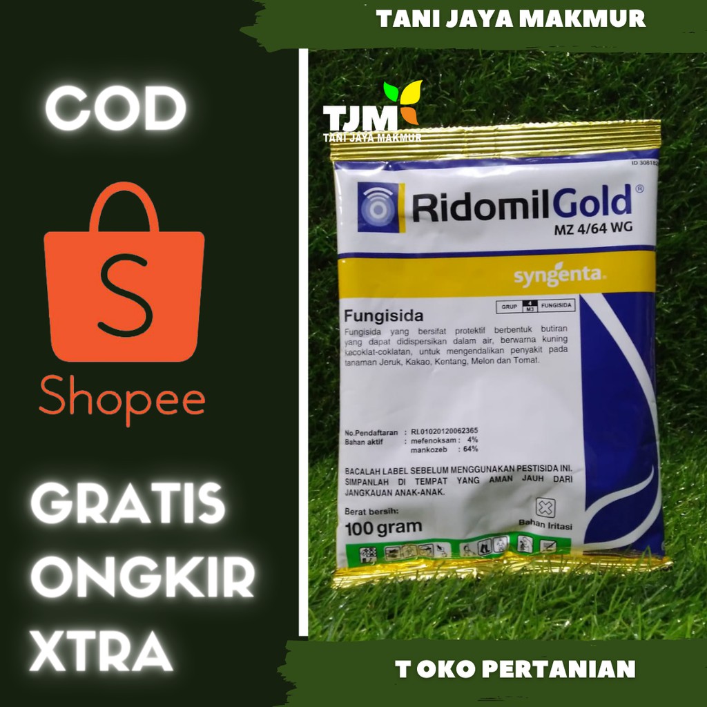 Jual RIDOMIL 100gram/ fungisida bersifat sistemik dan kontak/untuk ...
