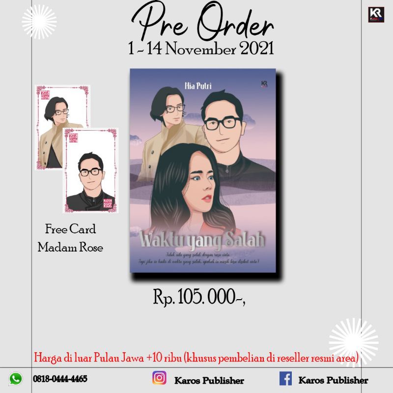 Jual PO Novel Waktu Yang Salah by Nia Putri | Shopee Indonesia