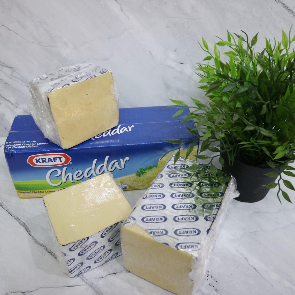 Keju Cheddar Kraft - Kemasan repack 1KG | Shopee Indonesia