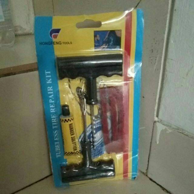 Jual Tambalan ban tubbeles dan lem cacing | Shopee Indonesia