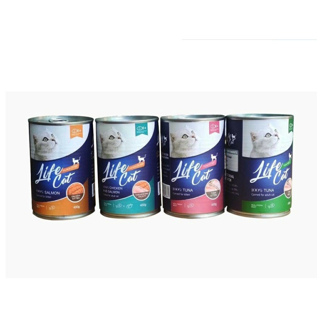Jual Life Cat Kaleng 400gr Life Cat Adult Kitten Salmon Tuna Chicken ...