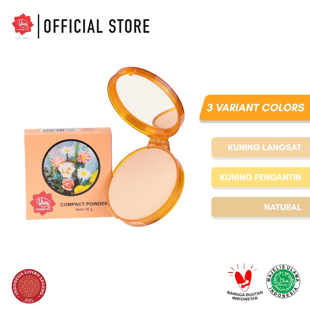 Jual Viva Compact Powder (tersedia 3 varian warna) | Shopee Indonesia
