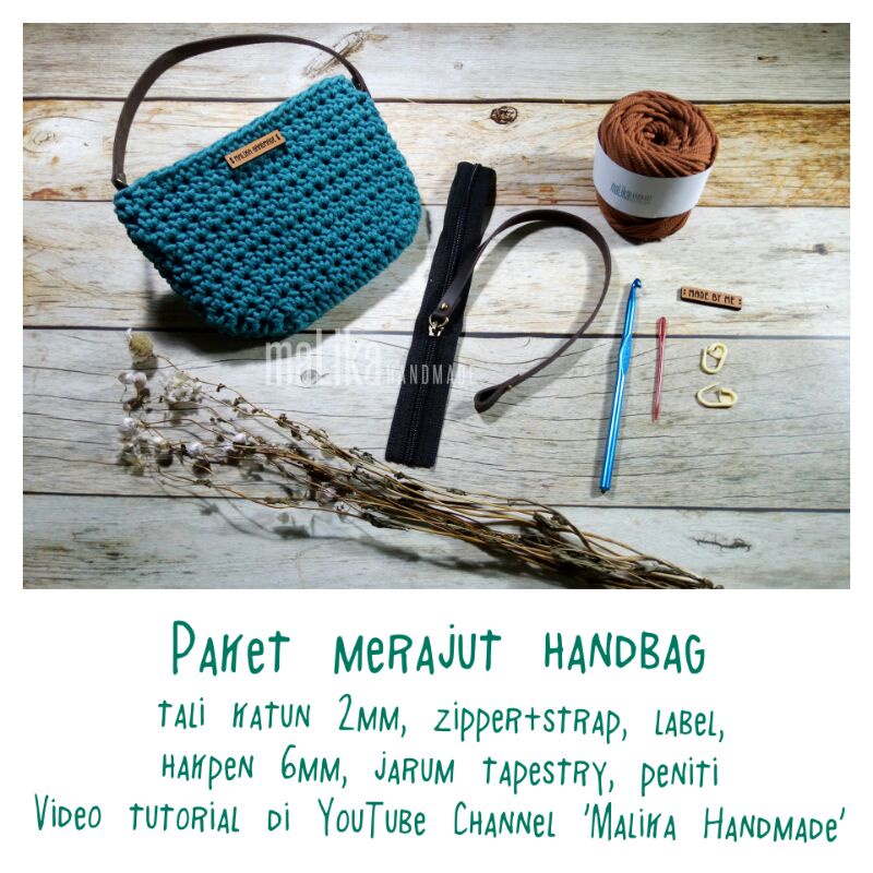 Jual Paket rajut DIY KIT crochet handbag | Shopee Indonesia