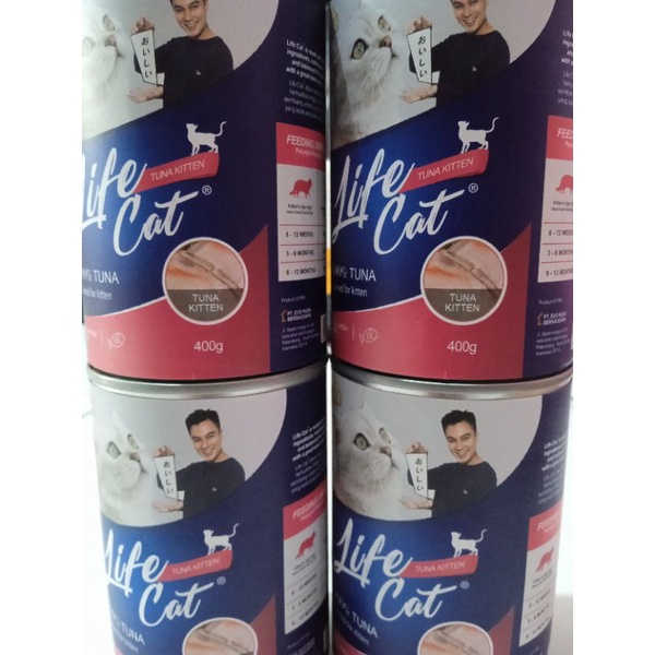Jual Makanan Kucing Life Cat Kitten Tuna Wet Food 400gr | Shopee Indonesia