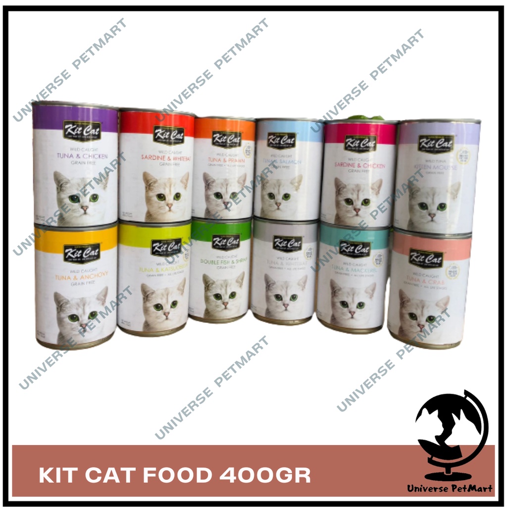 Jual Makanan Basah Kucing Kit Cat Kaleng / Wet Food Can 400gr | Shopee ...