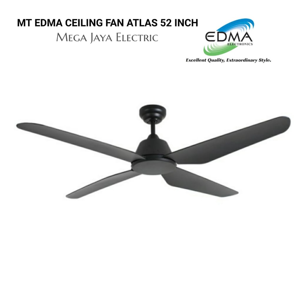 Jual MT EDMA CEILING FAN ATLAS 54 INCH REMOTE CONTROL AC MOTOR | Shopee ...