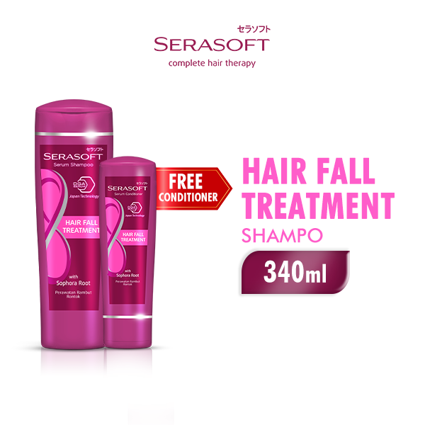 Jual Serasoft Shampoo Hairfall Treatment 340ml | Shopee Indonesia