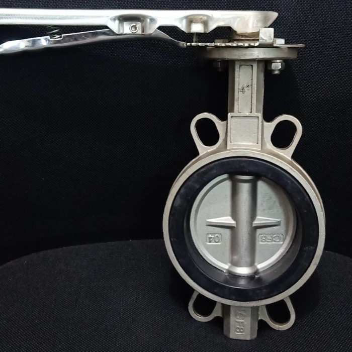 Jual Butterfly Valve 4" inch Stainless steel 304 Flange Universal KT ...