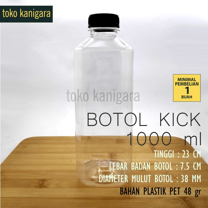 Jual BOTOL KICK 1000 ml - Botol Plastik 1000 ml Indonesia|Shopee Indonesia