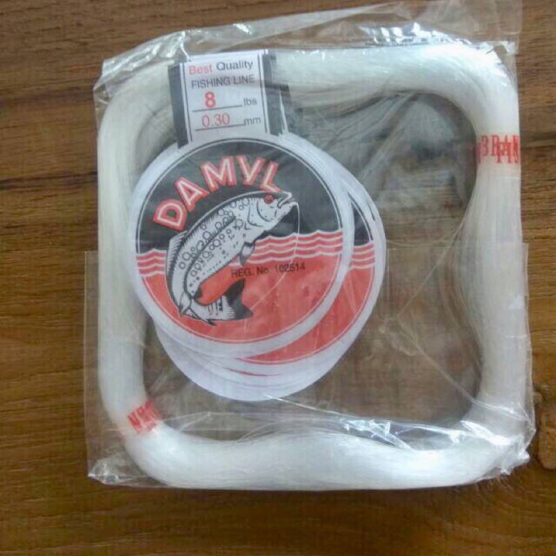 Jual Senar Damyl Putih Ukuran 8lb, Diameter 0.30mm, 1 bungkus isi 10rol ...