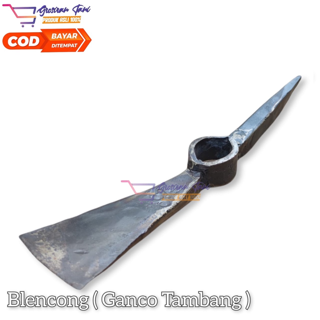Jual Ganco Blencong Baja Asli Tebal - Belencong Ganco Tambang Tajam Dan ...