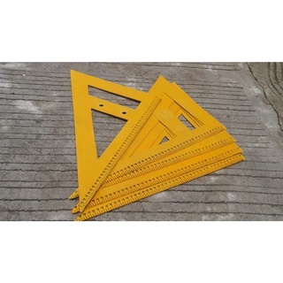 Jual Penggaris Mistar Kayu Segitiga SIKU SIKU Kualitas OK Penggaris ...