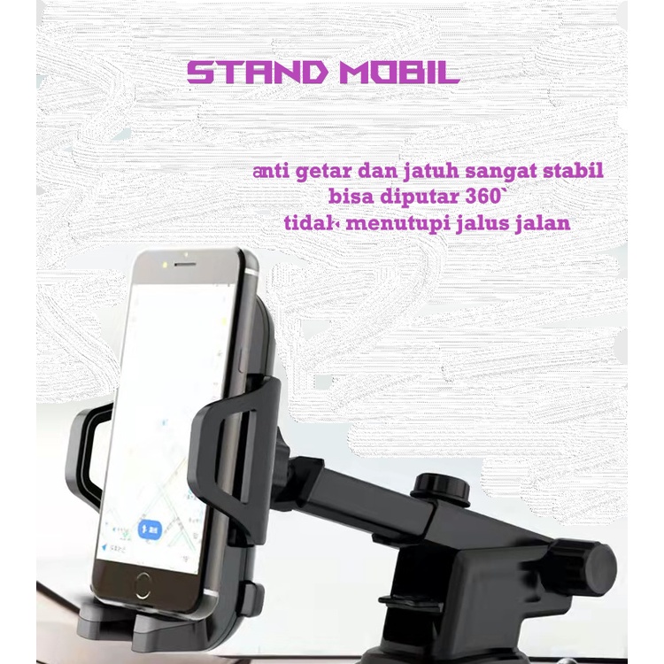 Jual Holder Hp Mobil Universal Dashboard Kaca HD19/ Universal Car Phone ...