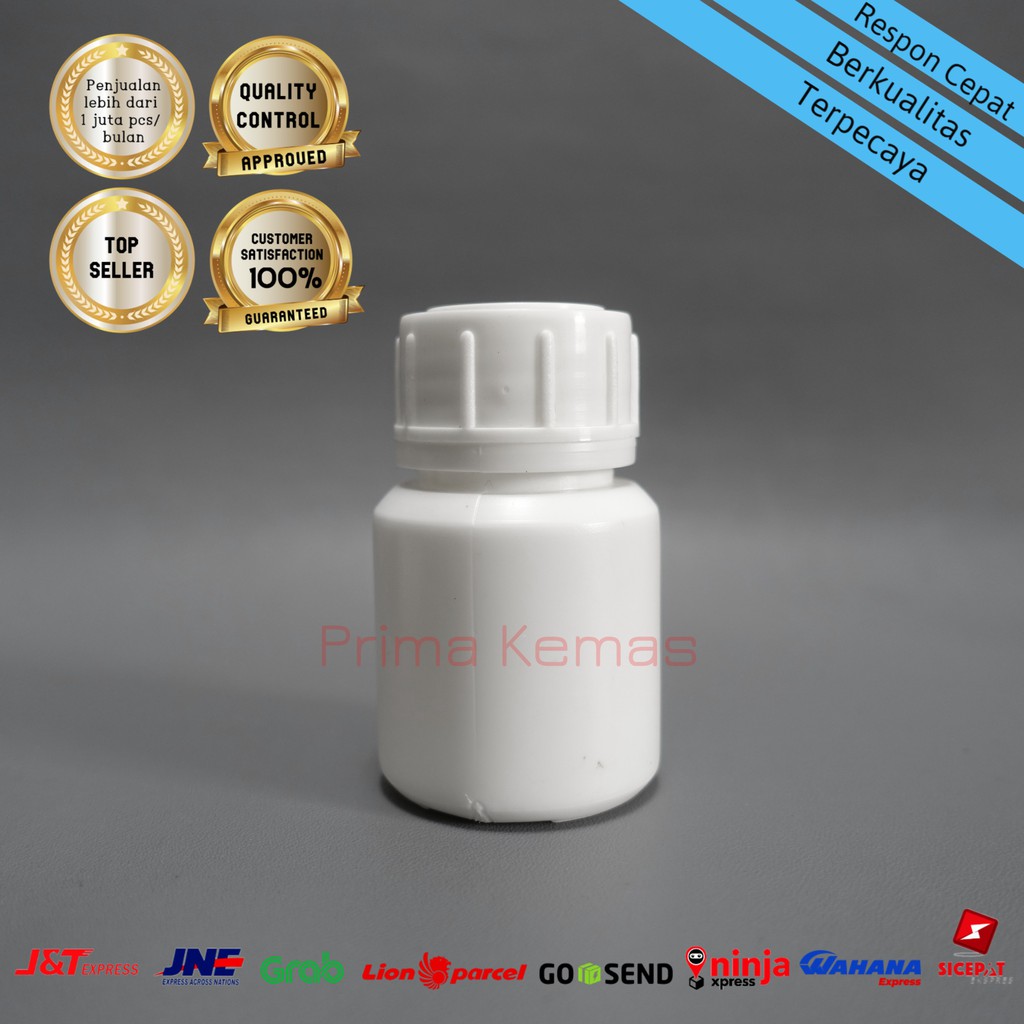 Botol Kapsul - botol obat - botol plastik hdpe - Botol Obat E.R 30 ml ...