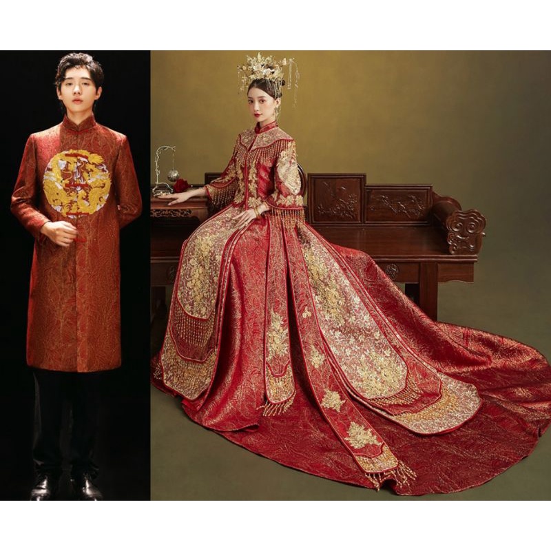 Jual Realpic CHW-96 S-2XL Cheongsam sangjit couple impor gaun sangjit ...