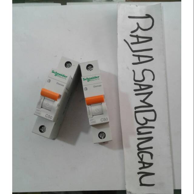 Jual MCB Schneider 50 A sikring pemutus arus listrik pemutus sirkit 50A Indonesia|Shopee Indonesia