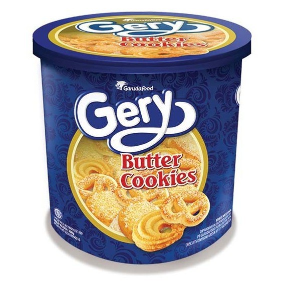 Jual Gery Butter Cookies 300 gr gram - Jajan Makanan Kaleng - Paket ...