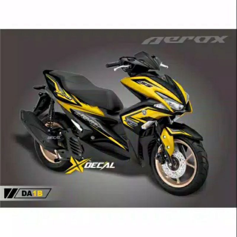Jual Decal Yamaha Aerox Yellow Elegant | Shopee Indonesia